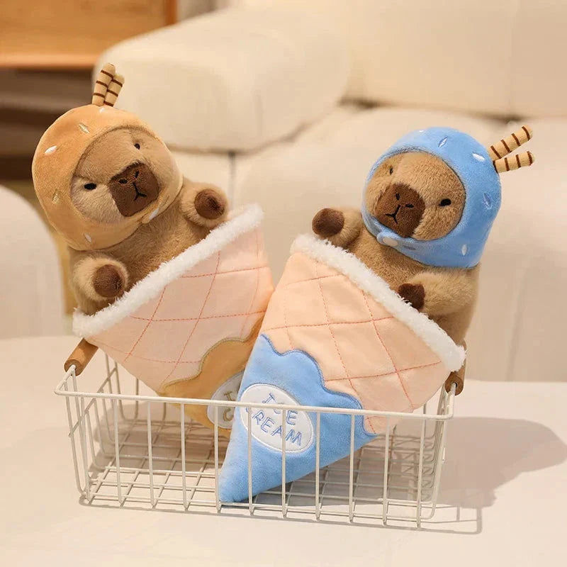 Capybara Soft Ice Cream Waffle Plush – Dublin Trends