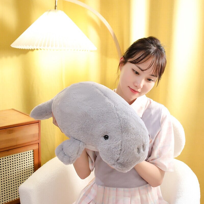 Milo the Fluffy White Manatee Plush – Dublin Trends